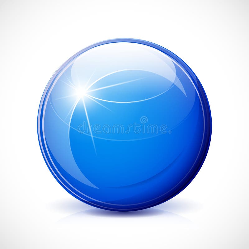 Blue sphere design concept stock illustration. Illustration of sphere ...