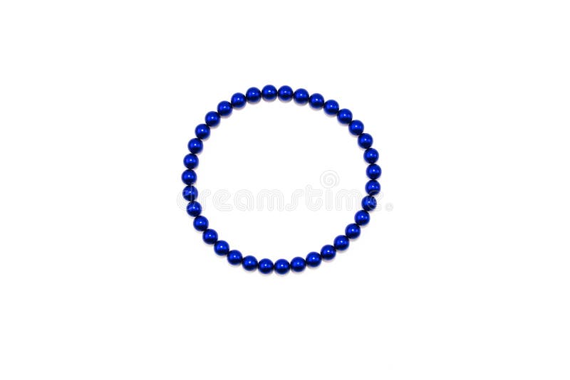 Blue Sphere Magnetic in Loop Shape on the White Background Stock Photo ...