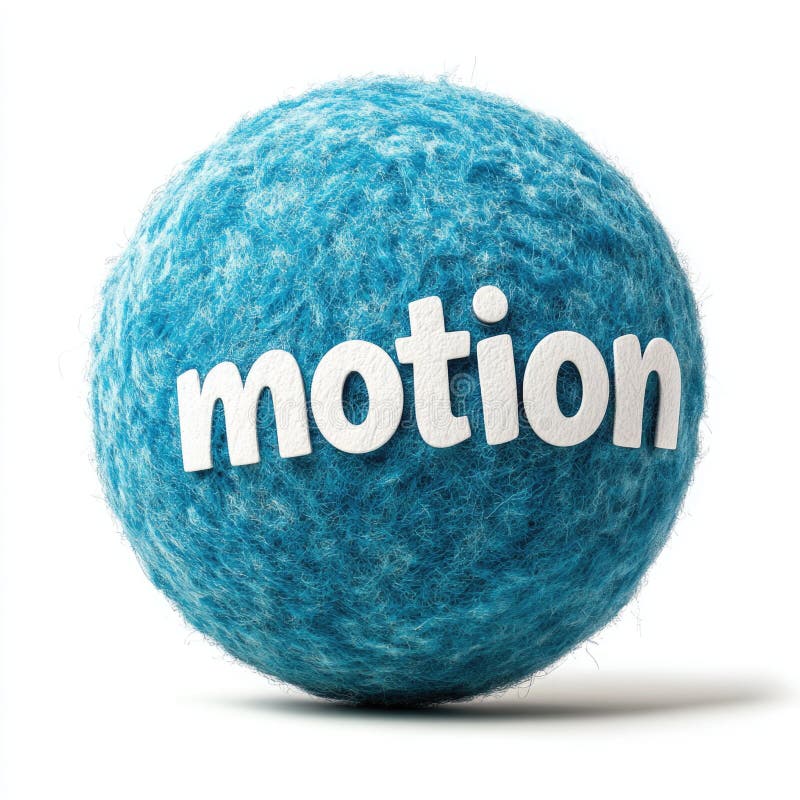 Blue Sphere with Motion Text in Modern Design Stock Image - Image of ...