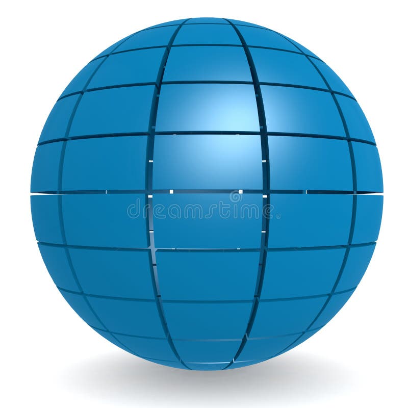 Blue sphere pattern stock illustration. Illustration of effect - 48850079
