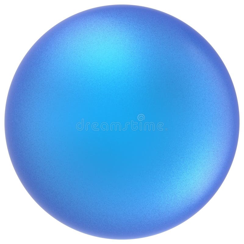 Blue Sphere Round Button Ball Basic Matted Cyan Circle Empty Stock ...