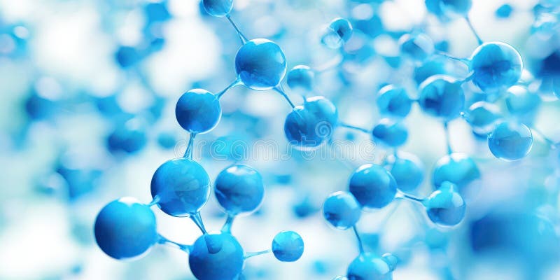 Molecules Bonding Together Creating Scientific Abstract Structure Stock ...