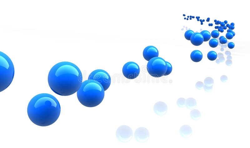 Blue spheres stock illustration. Illustration of composite - 46950826