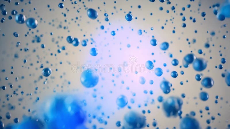 Blue Spheres Falling stock footage. Video of falling - 335666794