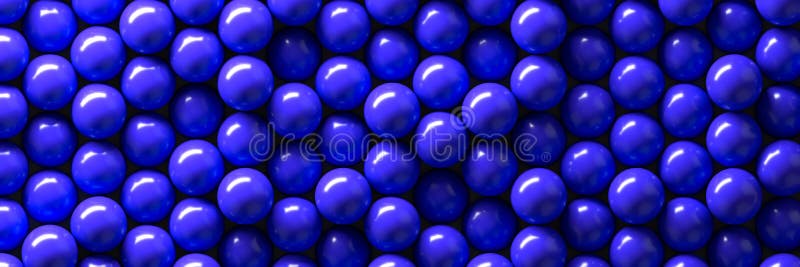Blue Spheres in the Form of a Pattern. Geometric Structure Stock ...