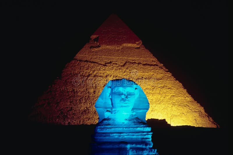 Blue Sphinx stock photo. Image of pharaoh, culture, statue - 3251088