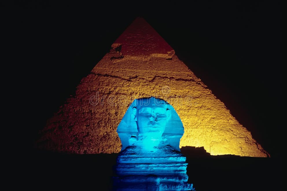 Blue Sphinx stock photo. Image of pharaoh, culture, statue - 3251088