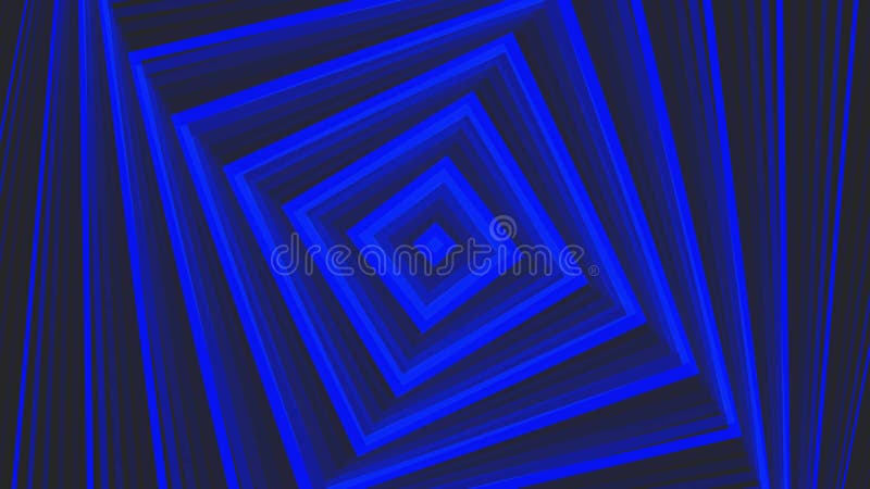 Blue Spin Bold Square Simple Flat Geometric on Dark Grey Black ...