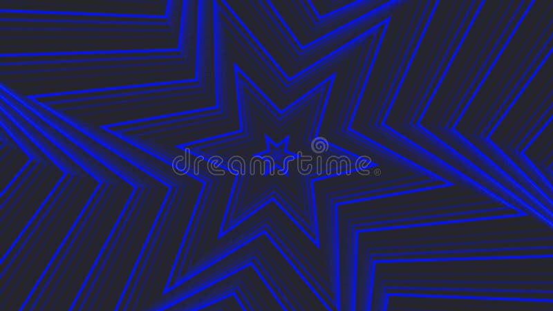 Blue Spin Sixteegonal Star Simple Flat Geometric on Dark Grey Black ...