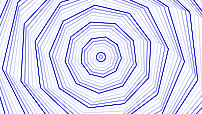 Blue Nonagon Star Simple Flat Geometric on White Background Loop ...