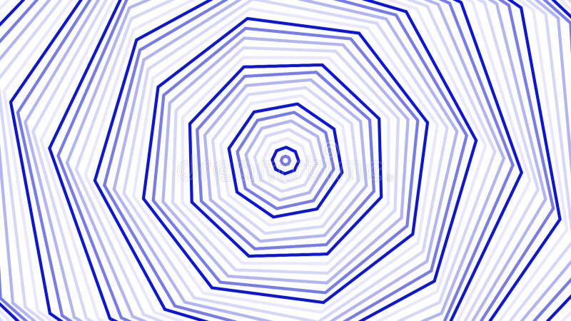 Blue Octagon Star Simple Flat Geometric on White Background Loop ...