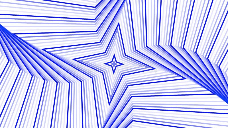 Blue Quadrangular Star Simple Flat Geometric on White Background Loop ...