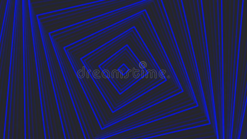 Blue Spin Square Simple Flat Geometric on Dark Grey Black Background ...