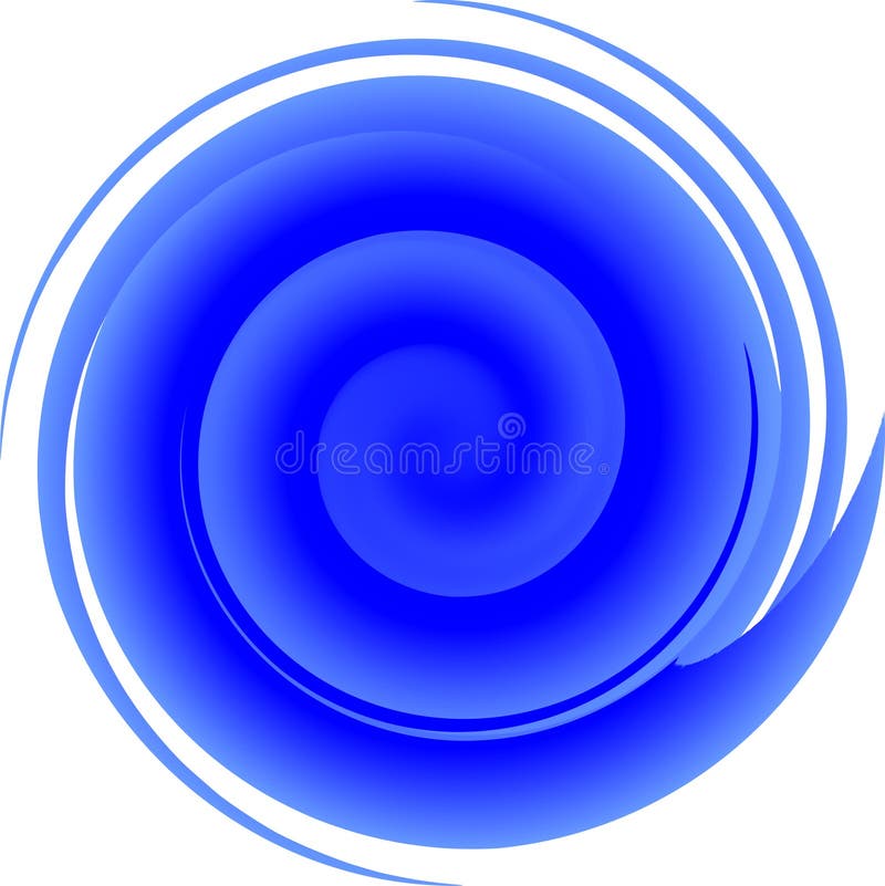 Blue spiral stock vector. Illustration of swirl, style - 18274233