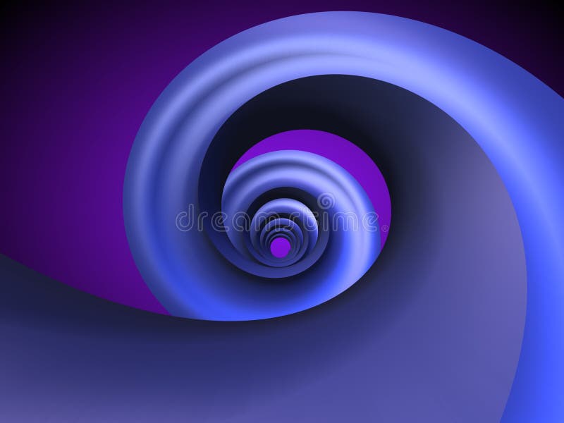 Blue Spiral stock illustration. Illustration of pattern - 572779