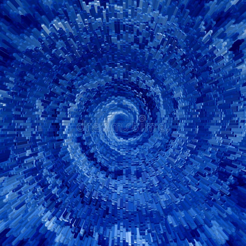 Blue spiral stock vector. Illustration of swirl, style - 18274233