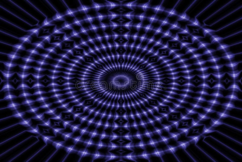 Blue Spiral Black Light Circles Pattern Whirl Bright Vortex Circular ...