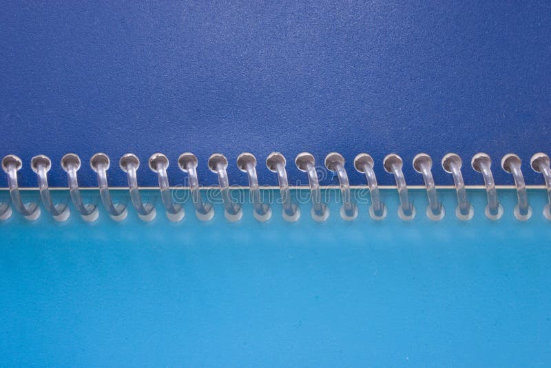 Blue spiral bound stock photo. Image of writing, closeup - 33148678