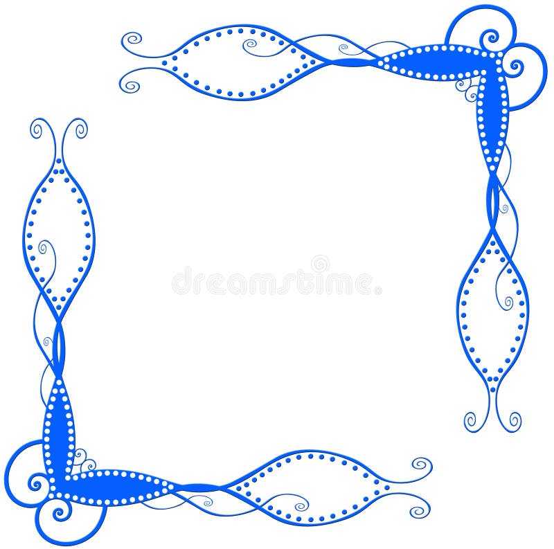 Blue Page Borders And Frames
