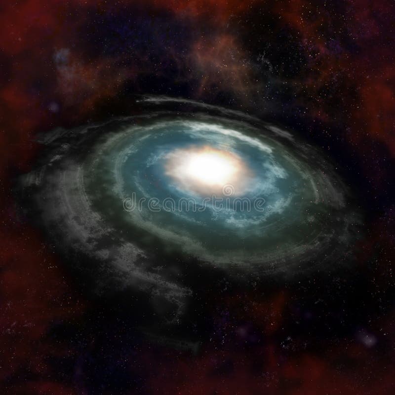 Galaxy in universe stock illustration. Illustration of rings - 21059742