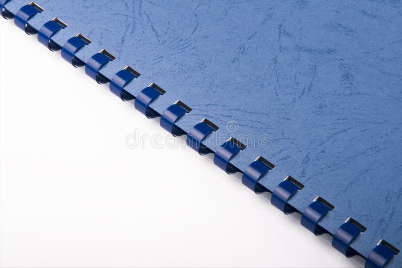 Blue spiral notebook stock image. Image of paper, notepad - 4657187