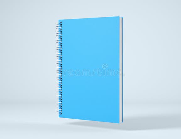 A blue spiral notebook stock illustration. Illustration of binder ...