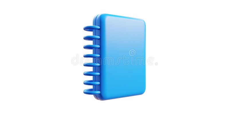 Blue Spiral Notebook Icon. Symbol of Organization and Note-Taking in ...