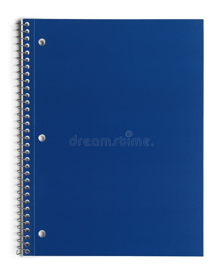 Blue Spiral Notebook stock photo. Image of notebook, business - 38680444
