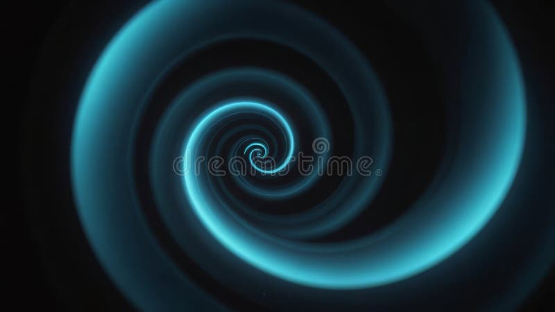 Blue Spiral Tunnel Effect, Symbolizing Depth and Motion in a Captivating Visual Design Stock ...