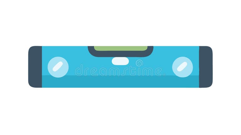 Blue Spirit Level Tool Icon for Checking Horizontal Vertical, Vector ...