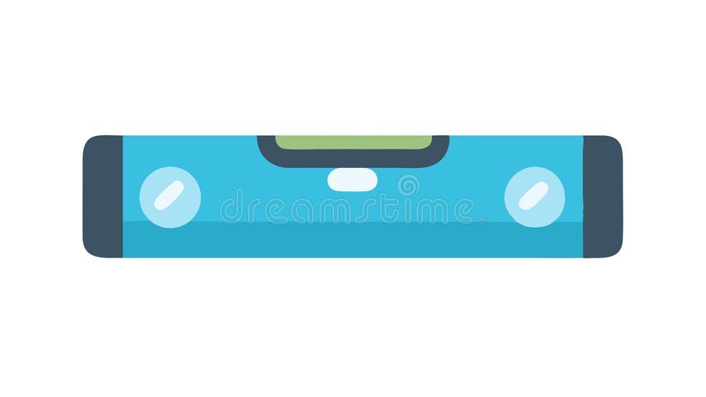 Blue Spirit Level Tool Icon for Checking Horizontal Vertical, Vector ...