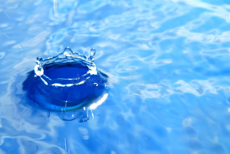 Blue splash stock image. Image of water, closeup, field - 3049279