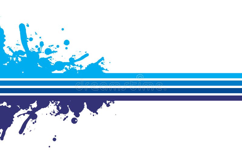 Horizontal Line Divider Blue