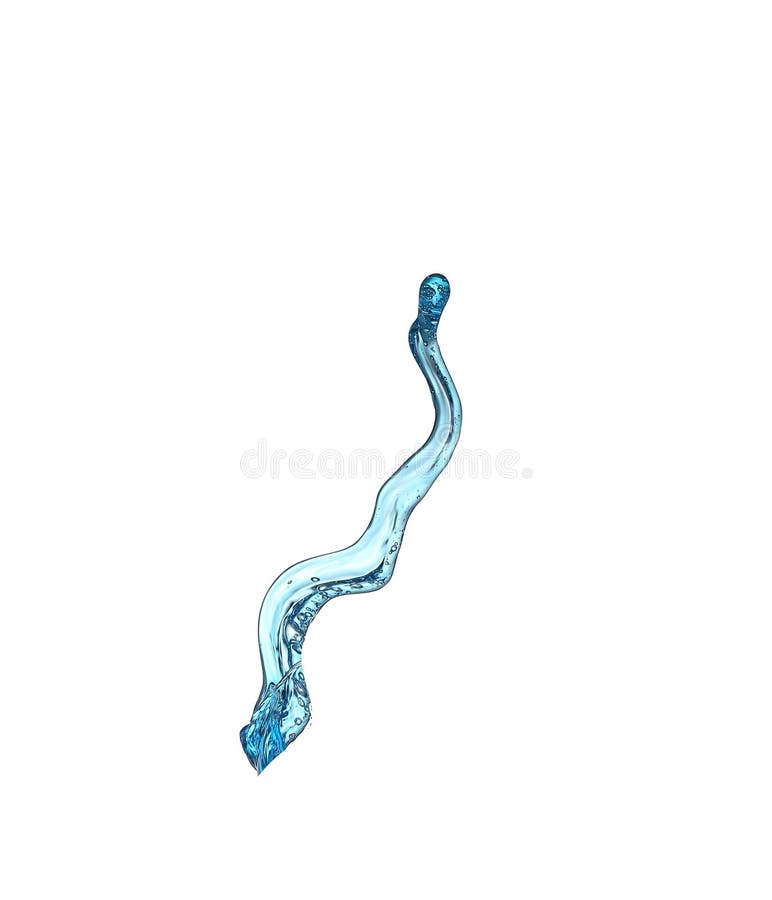 Blue Splash Closeup Shoot, Isolated on White Background Stock Photo ...