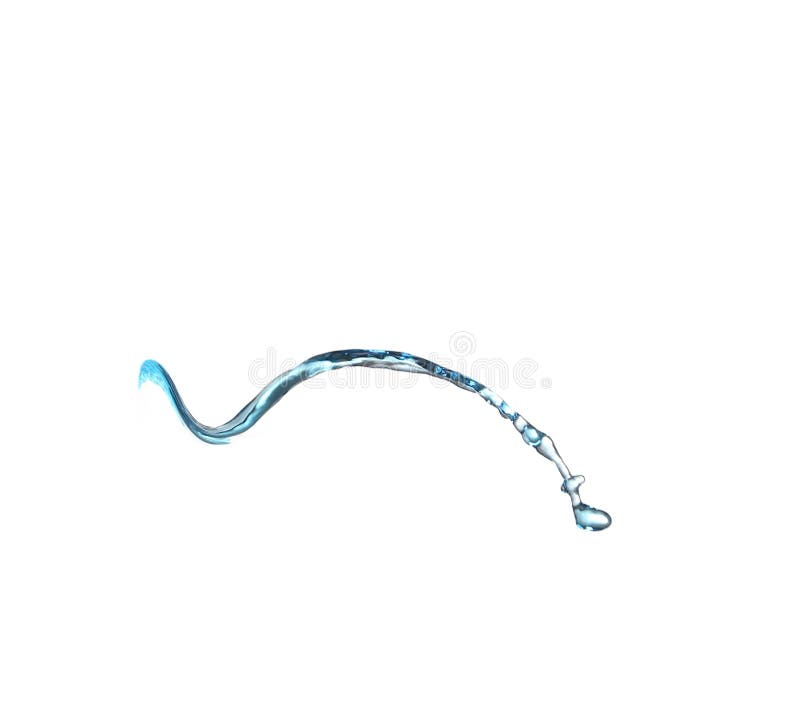 Blue Splash Closeup Shoot, Isolated on White Background Stock Photo ...