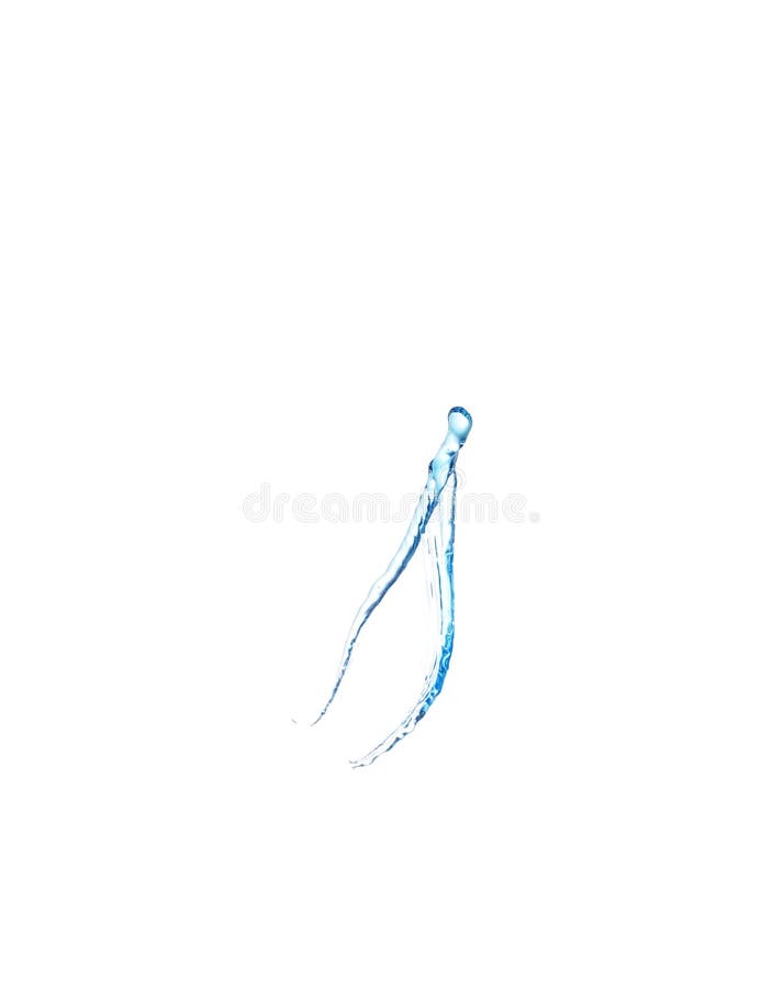 Blue Splash Closeup Shoot, Isolated on White Background Stock Photo ...