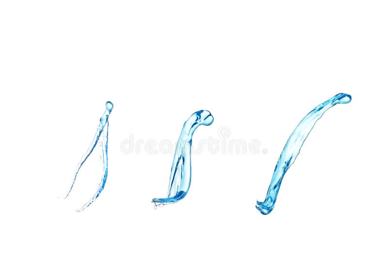 Blue Splash Closeup Shoot, Isolated on White Background Stock Photo ...