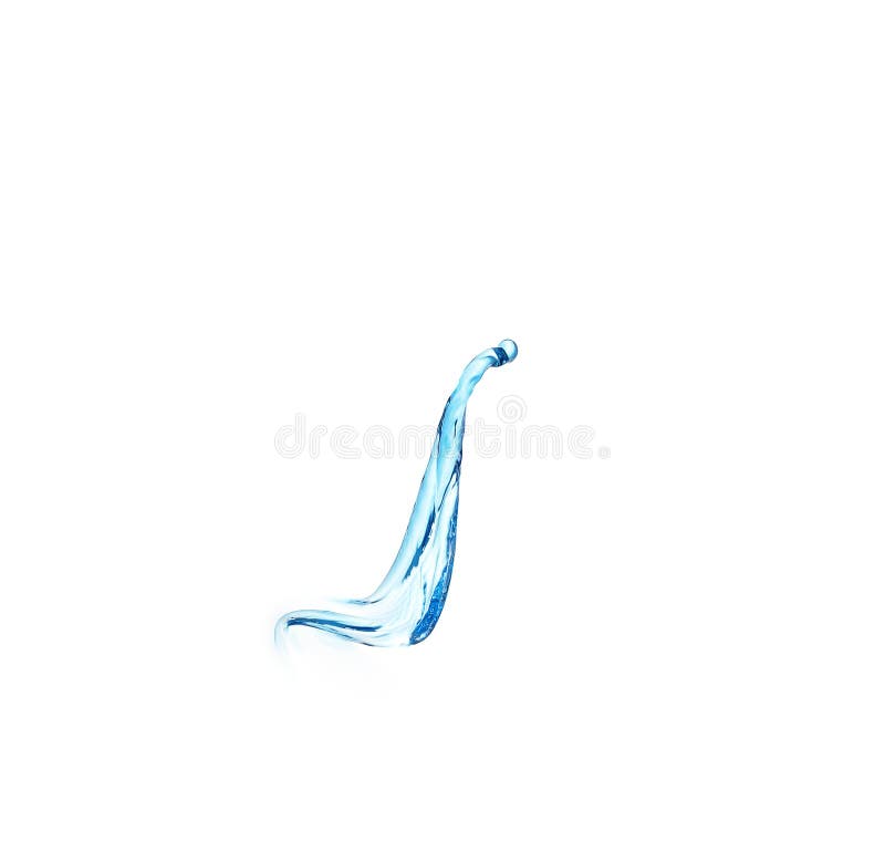 Blue Splash Closeup Shoot, Isolated on White Background Stock Photo ...