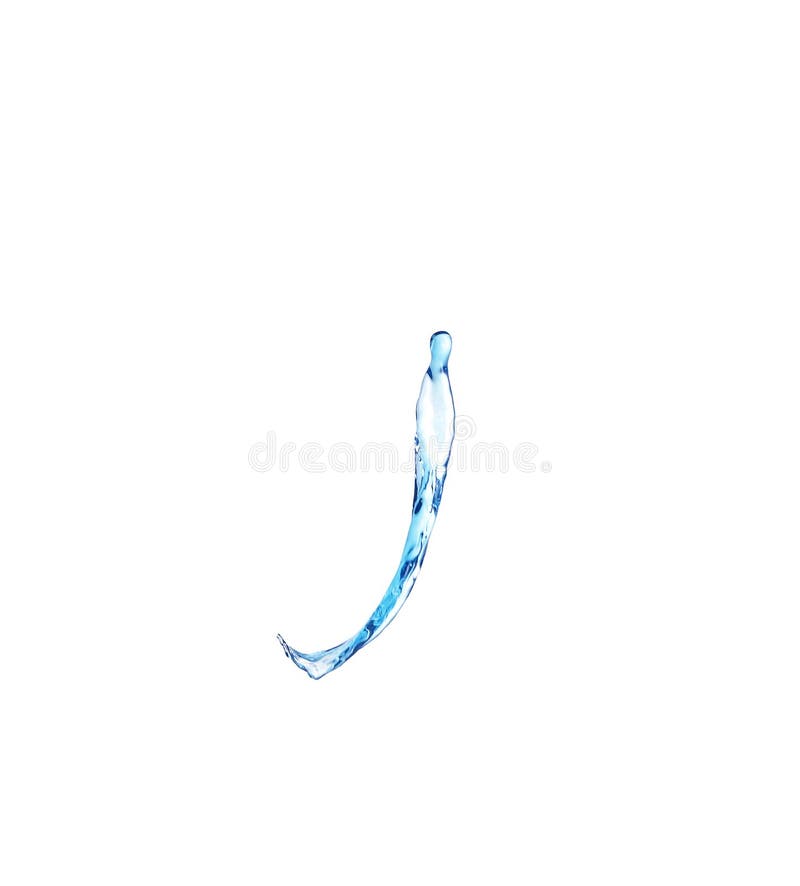 Blue Splash Closeup Shoot, Isolated on White Background Stock Photo ...