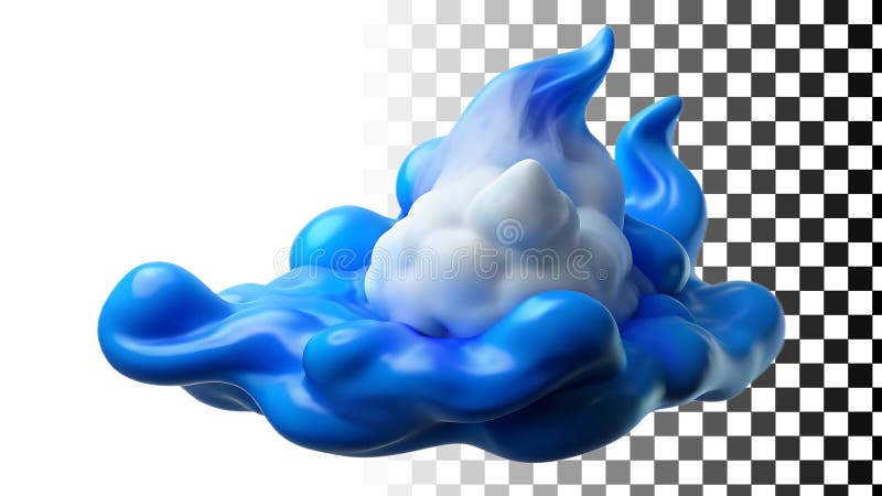 Blue Splash Icon, Liquid Effect, Water Element, Dynamic Motion, and ...