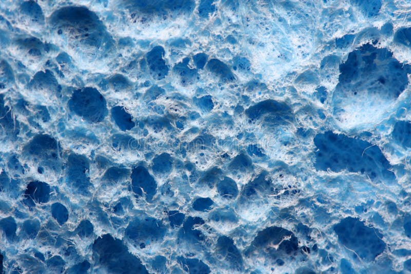 Blue sponge stock image. Image of plain, closeup, holes - 12946585