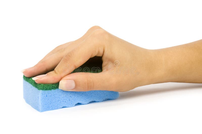 Hand with clean rag stock image. Image of work, kitchen - 18181157