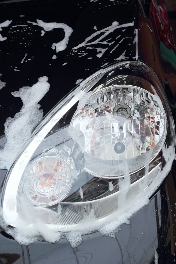 Blue Sponge the Car for Washing Stock Photo - Image of transport, clean ...