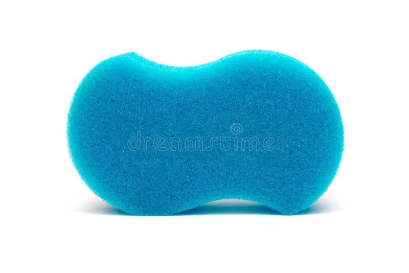 Blue sponge stock image. Image of wash, fluffy, background - 34602855