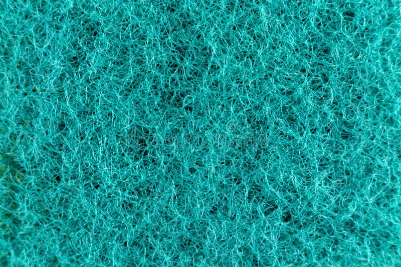 Blue Sponge Made of Fibrous Material. Texture, Background. in Increase ...