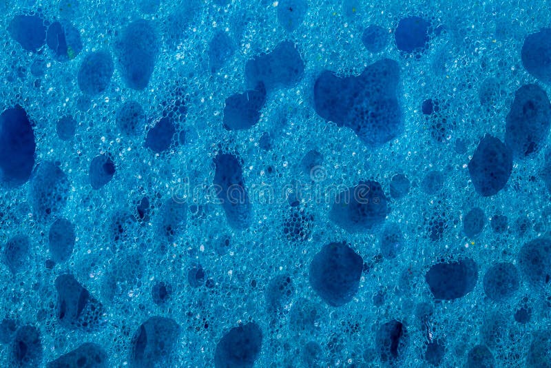 Macro blue sponge texture stock image. Image of washer - 22520097