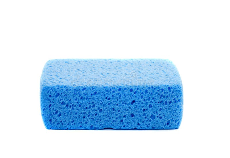 Blue sponge stock photo. Image of holes, closeup, health - 44178512