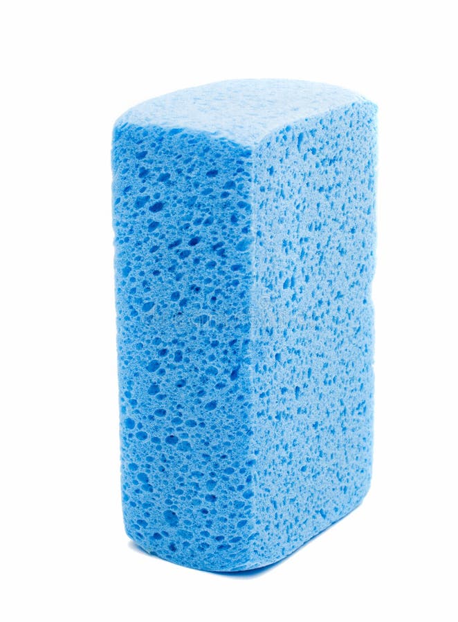 Blue sponge stock photo. Image of abstract, cosmetics - 44178580