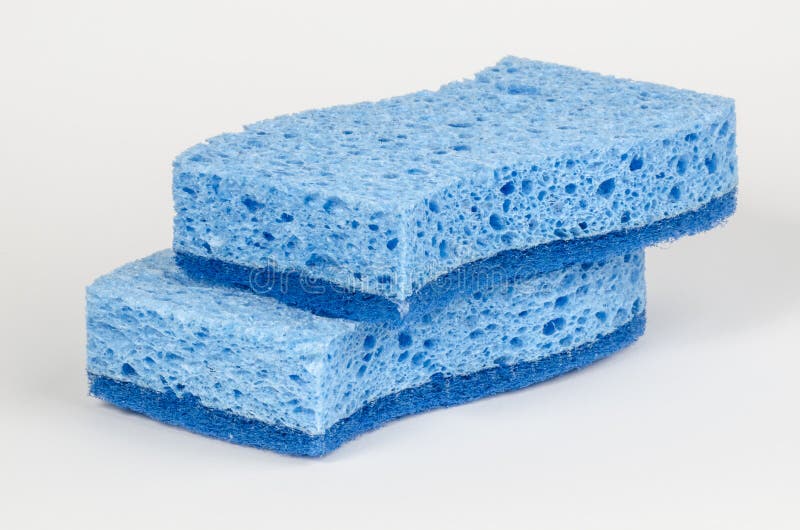Blue sponge stock image. Image of soap, blue, smooth - 25027277