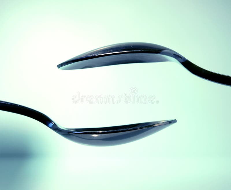 Blue Spoon stock image. Image of reflection, abstract - 13788053